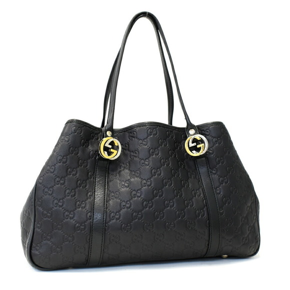 Gucci | Bags | Gucci Guccisima Leather Gg Twins Tote Bag Black | Poshmark